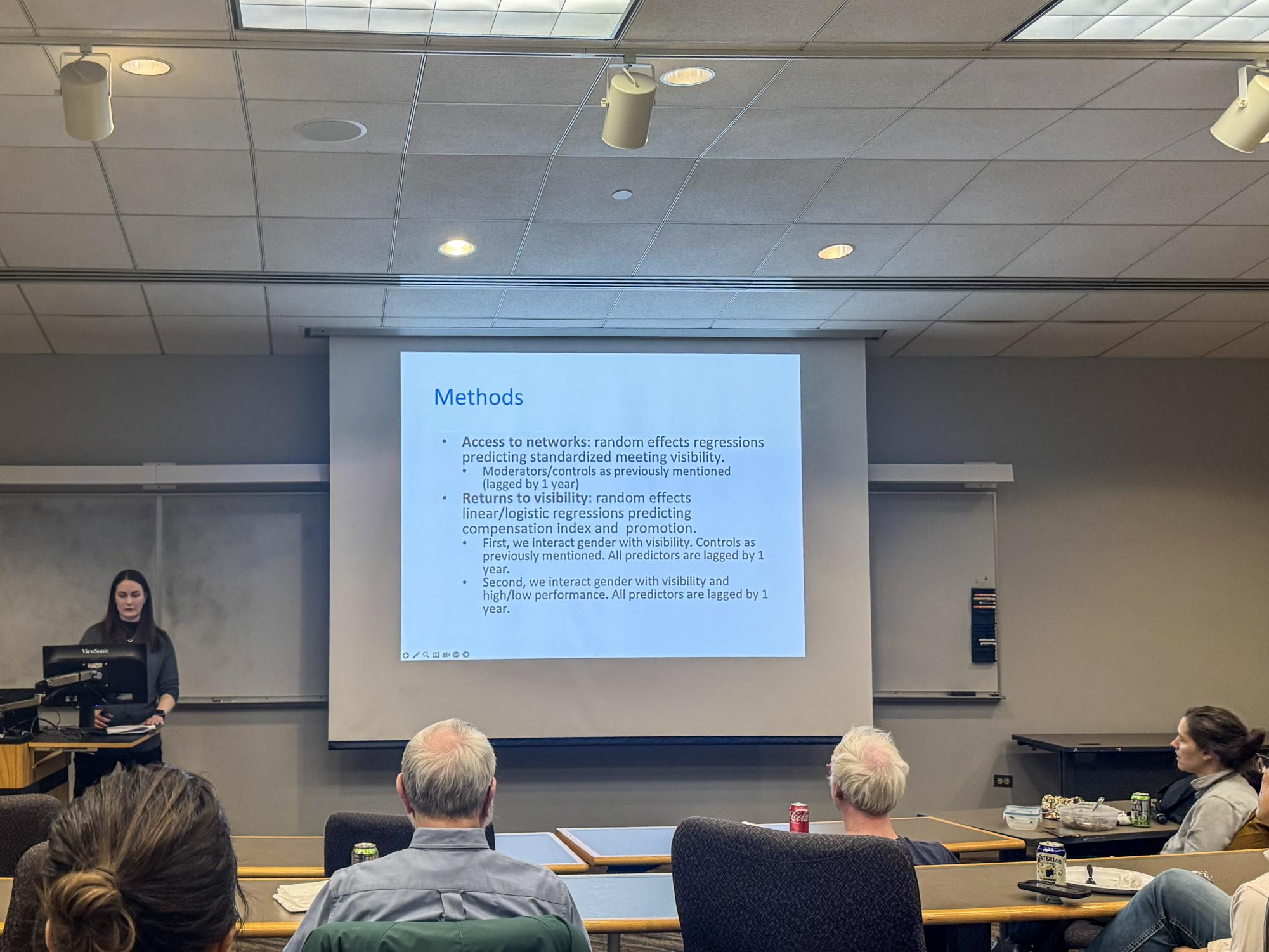 Prof. Kate Weisshaar presents research